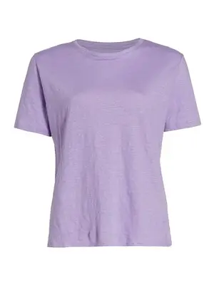 Majestic Filatures Stretch-linen T-shirt Lavender