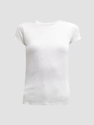 Majestic Filatures Stretch-linen T-shirt White