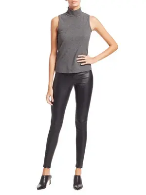 Theory Adbelle Leather Leggings
