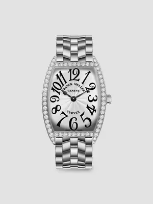 Franck Muller Cintree Curvex 43mm Stainless Steel & Diamond Bracelet Watch - One-color