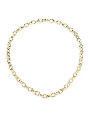 Roberto Coin Women's 18K Yellow Gold Chain Link Necklace, 18" - Gold - Gold