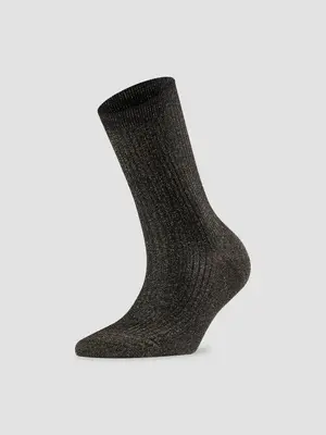 Miu Miu Silk Knee-high Socks - Black