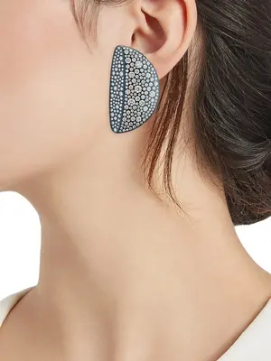 Vhernier Eclisse 18k White Gold & Clip-on Earrings