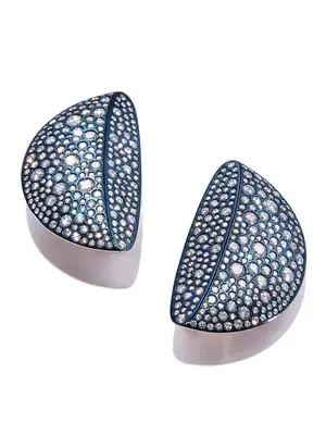 Vhernier Eclisse 18k White Gold & Clip-on Earrings