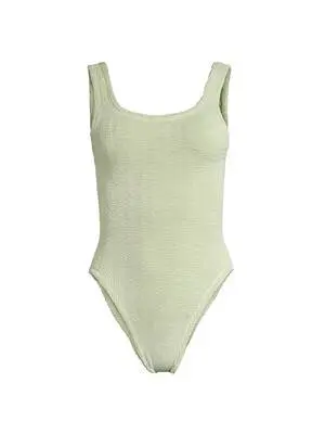 Hunza G Crinkle One-piece Swimsuit Sage