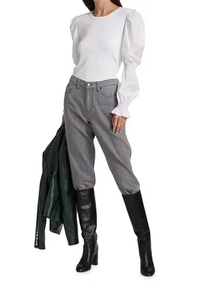 Veronica Beard Blake Classic Straight High-rise Jeans