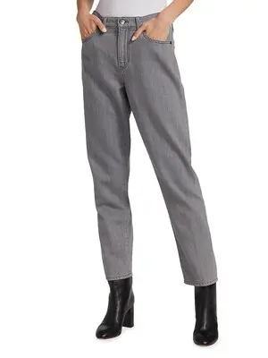 Veronica Beard Blake Classic Straight High-rise Jeans