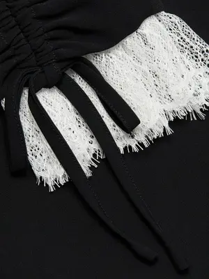 Cinq À Sept Roxie Crepe Blazer - Black Ivory