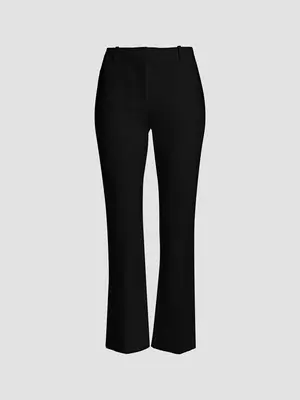 Derek Lam 10 Crosby Crosby Crop Flare Pants - Black