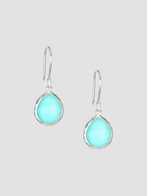 Ippolita Rock Candy Turquoise Doublet & Sterling Mini Teardrop Earrings - Silver
