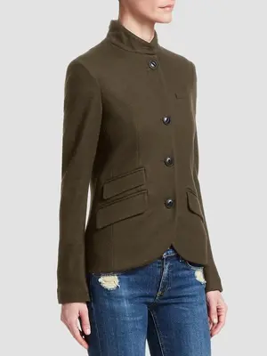 Rag & Bone Slade Wool Jacket - Army Green
