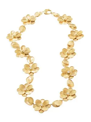 Marco Bicego Petali 18k & Diamond Flower Collar Necklace - One-color