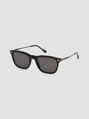 TOM FORD Arnaud-02 53mm Geometric Sunglasses - Black