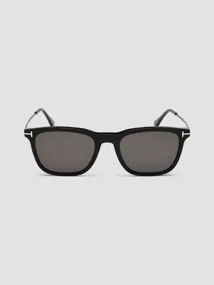 TOM FORD Arnaud-02 53mm Geometric Sunglasses - Black
