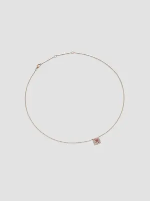 David Yurman Petite Chatelaine Pavé Bezel Pendant Necklace In 18k With And Diamonds, 7mm - Morganite