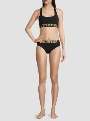Versace Greek Key Bikini-cut Panty