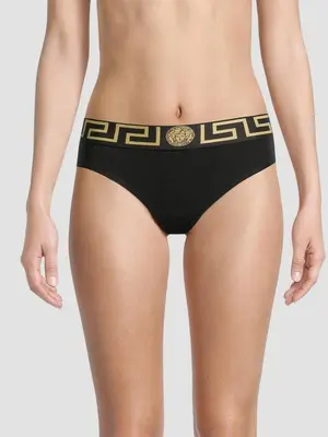 Versace Greek Key Bikini-cut Panty