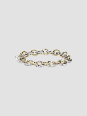 David Yurman Oval Link Chain Bracelet In Sterling - Silver