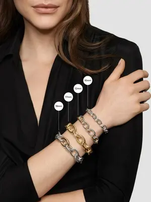 David Yurman Oval Link Chain Bracelet In Sterling