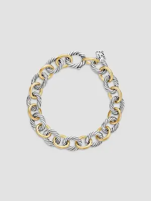 David Yurman Oval Link Chain Bracelet In Sterling