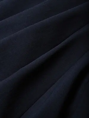 Akris Zipper-accented Wool Dress - Navy