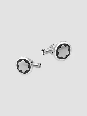 Montblanc Star Stainless Steel & Cufflinks - Onyx