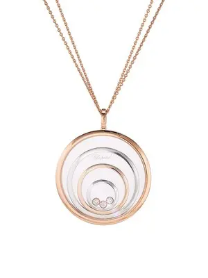 Chopard Happy Spirit Two-tone 18k & Diamond Pendant Necklace