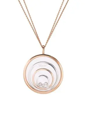 Chopard Happy Spirit Two-tone 18k & Diamond Pendant Necklace