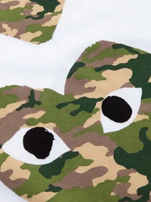 Play Comme Des Garcon Double Camo Logo T-shirt