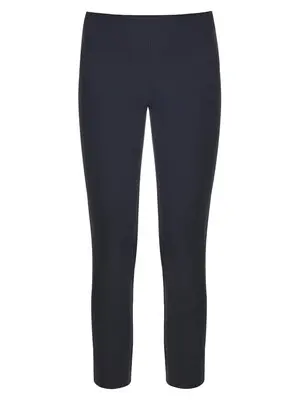 Veronica Beard Women's Core Zip-Back Scuba Pants - Navy  - Black
