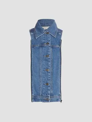 Veronica Beard Slate Denim Dickey