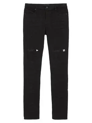 RtA Clayton Pause-Play Skinny-Fit Jeans - Black