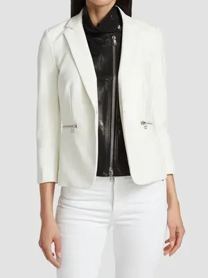 Veronica Beard Moto Leather Dickey