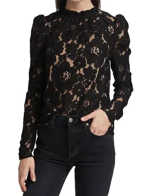 WAYF Emma Lace Blouse