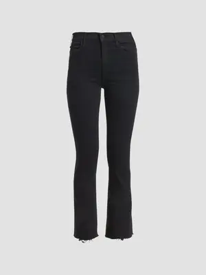 MOTHER The Hustler High-rise Ankle Fray Jeans