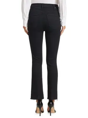 MOTHER The Hustler High-rise Ankle Fray Jeans