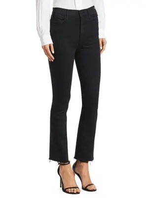 MOTHER The Hustler High-rise Ankle Fray Jeans