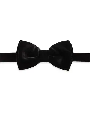 Eton Velvet Pre-tied Bow Tie - Black