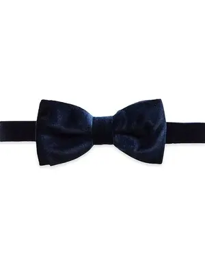 Eton Velvet Pre-tied Bow Tie - Blue