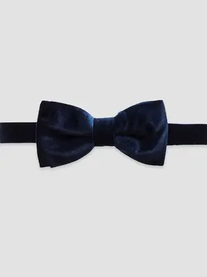Eton Velvet Pre-tied Bow Tie - Blue