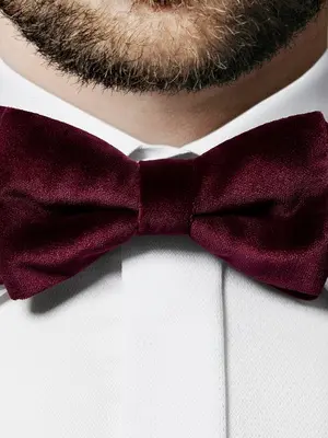 Eton Velvet Pre-tied Bow Tie - Blue