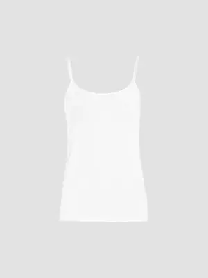 Majestic Filatures Classic Stretch Tank Top Blanc
