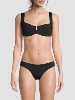 L*Space Sensual Solids Camellia Bikini Top