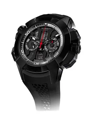 JACOB & CO Men's Epic X Chrono Black Ceramic & Rubber Strap Watch - Black
