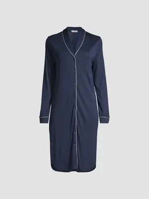 Hanro Natural Comfort Tailored Nightshirt - Deep Navy