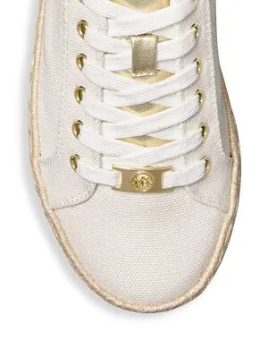michael kors - Libby Canvas Espadrille Platform Sneakers