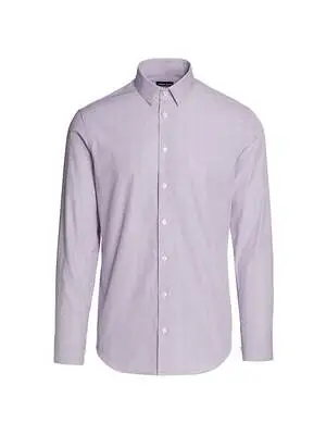 Giorgio Armani Mini Box Cotton Sport Shirt - Purple
