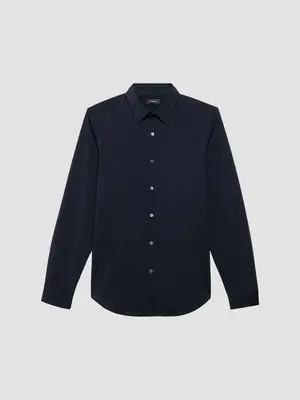 Theory Sylvain Structure Knit Shirt - Eclipse