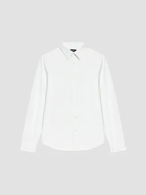 Theory Sylvain Structure Knit Shirt - White