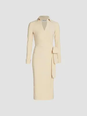 Chiara Boni La Petite Robe Kamala Matte Jersey Wrap Dress - Desert